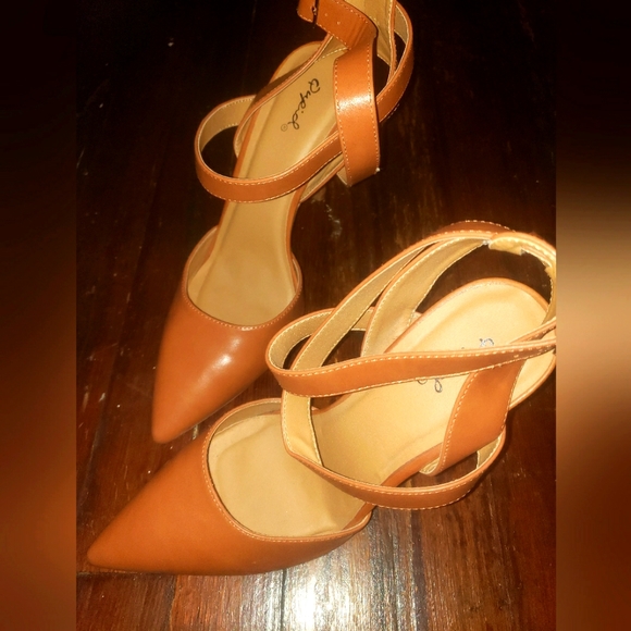 Qupid | Shoes | Copper Brown Dress Heels | Poshmark